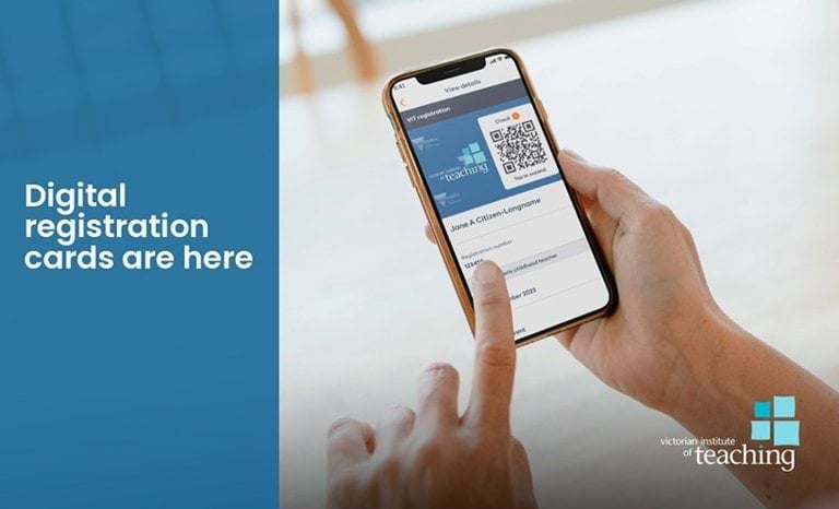 Digital teacher registration | vrqa.vic.gov.au